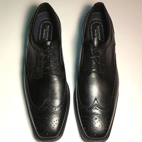 Shoes | Mens Black Wingtip Dress Shoes 15 | Poshmark